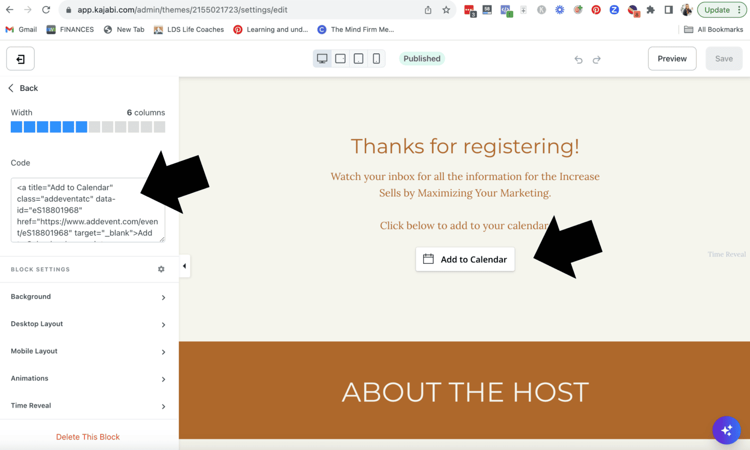 How to Add a Calendar Reminder to a Landing Page - BRITTNI SCHROEDER ...