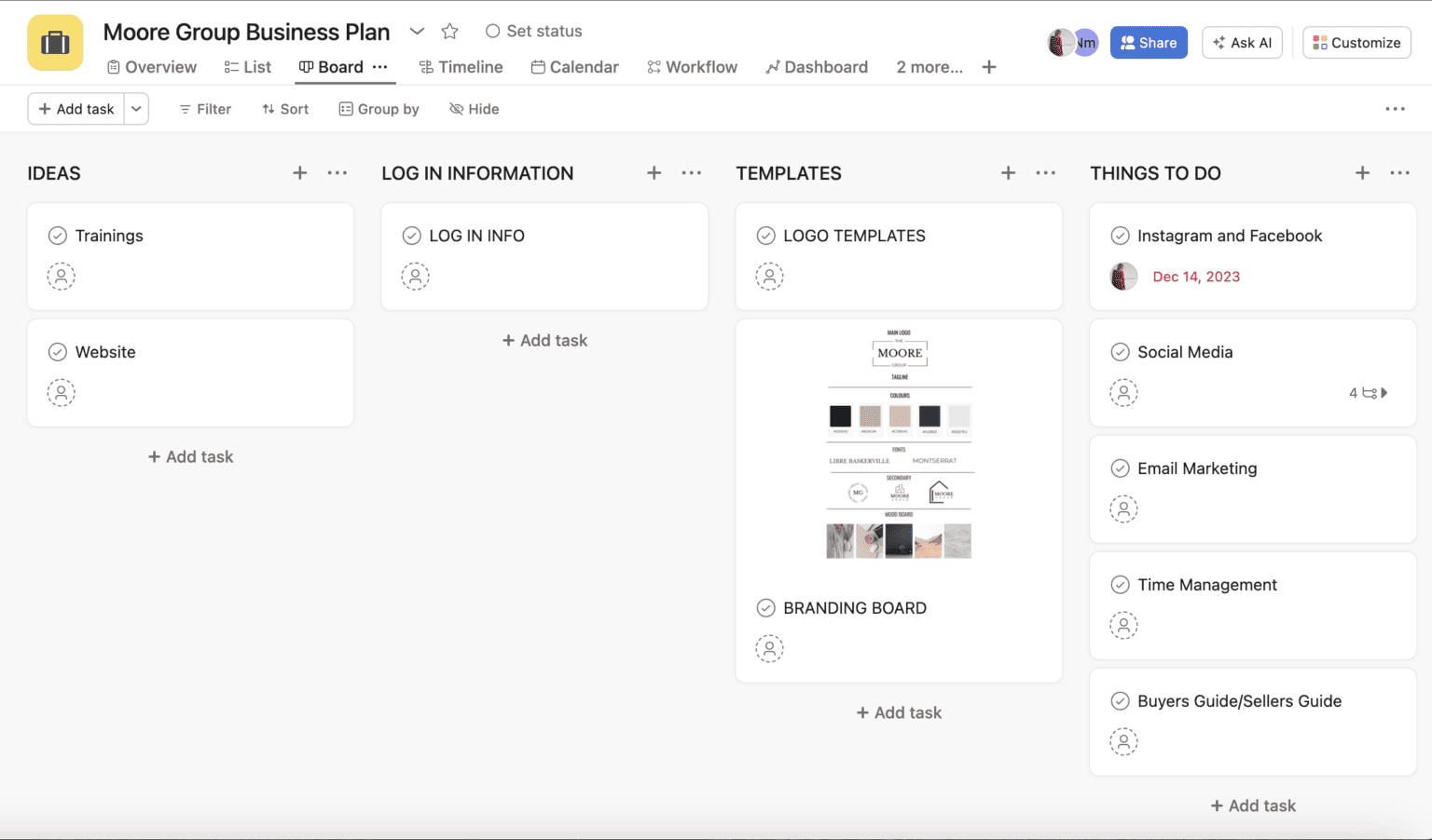 HOW I USE ASANA IN MY BUSINESS - BRITTNI SCHROEDER BUSINESS AND ...